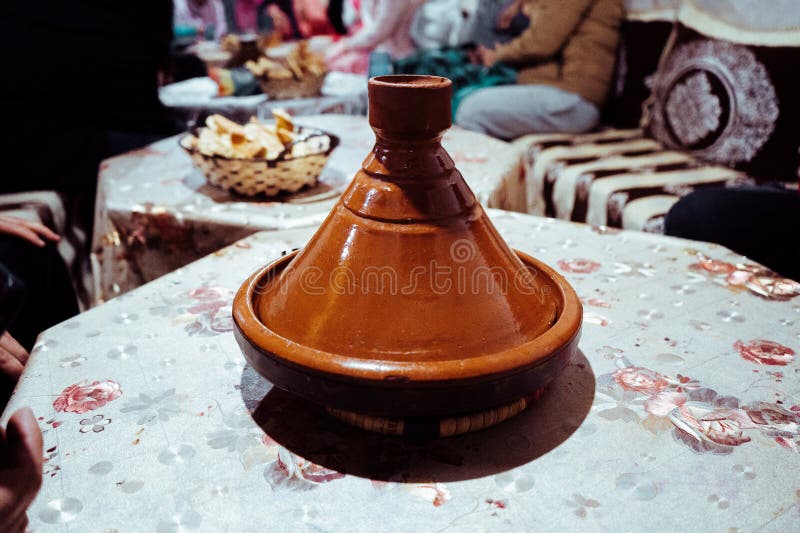 Classic Moroccan Tagine Ready for a Traditional Meal Stock Image ...