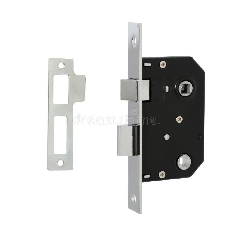 Classic Mortise Lock for an Exterior Door in Steel Color with a ...