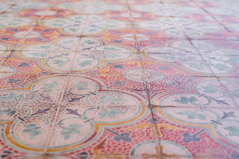 Classic Mosaic Ceramic Tile Pattern Vintage Tiles Background Stock ...