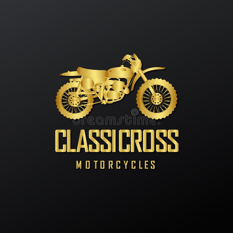 Classic Motocross Motorcycle Riders Logo Stock Vector - Illustration of ...