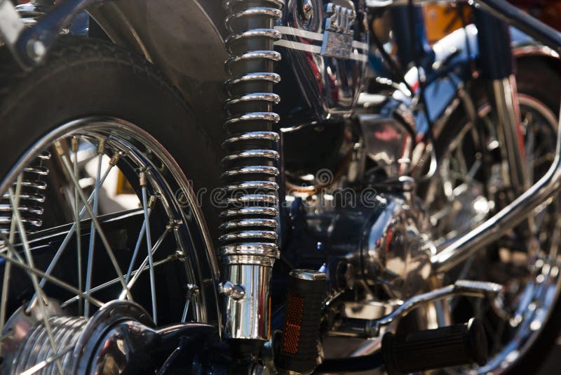 Classic motorcycle editorial stock photo. Image of motorcycle - 105997538