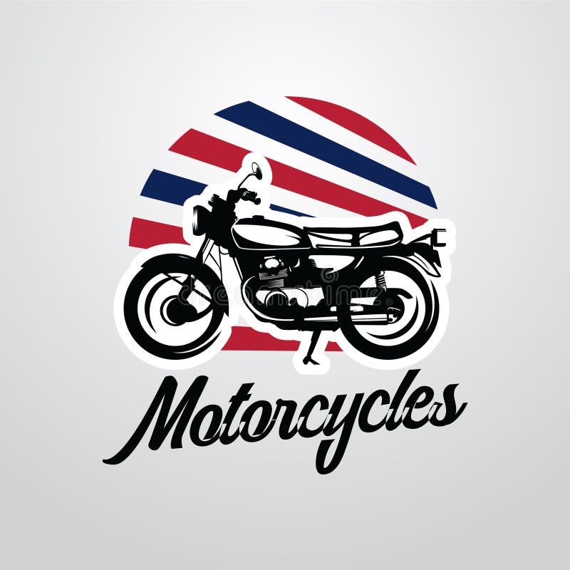 Custom Classic Motorcycle Badge Logo Designs Template Stock Vector ...