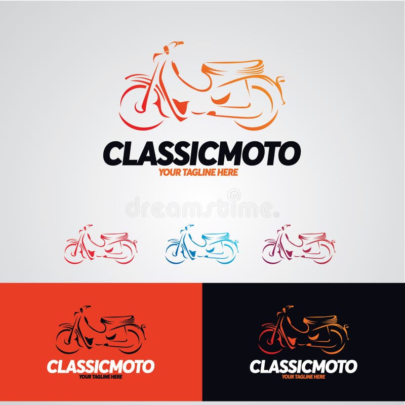 Custom Classic Motorcycle Badge Logo Designs Template Stock Vector ...