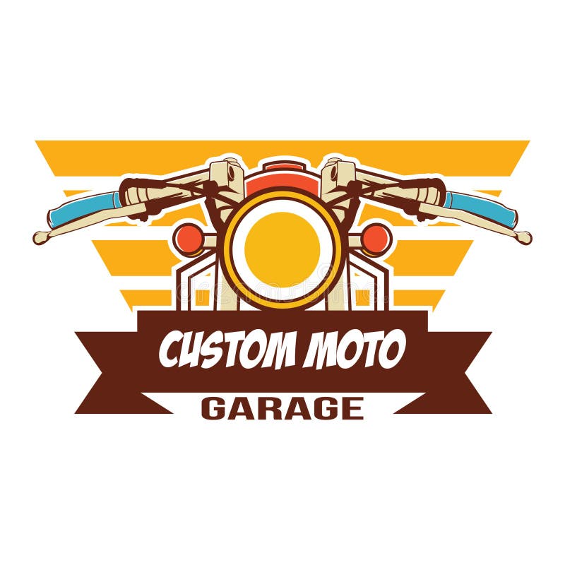 Classic Motorcycle logo stock vector. Illustration of racer - 89876089