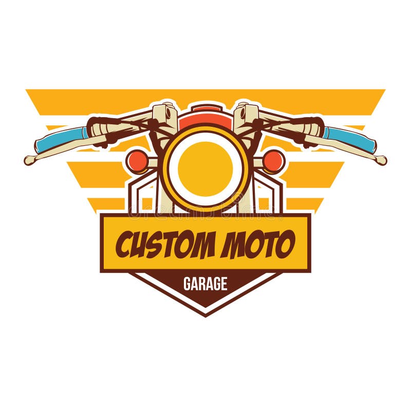 Classic Motorcycle logo stock vector. Illustration of helmet - 89876130