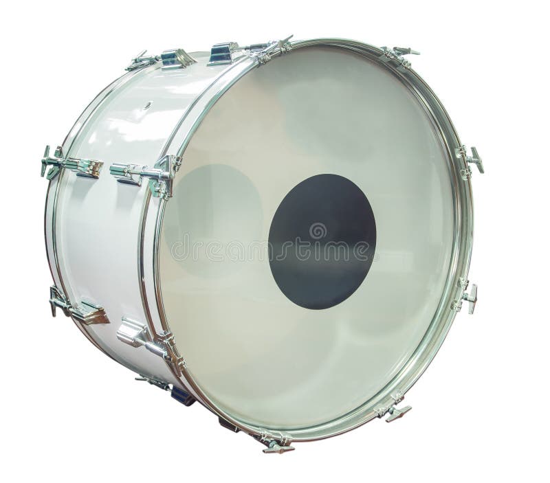 Classic Musical Instrument Big Drum Isolated White Background Stock ...