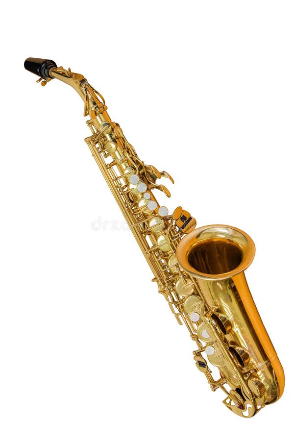 Classic Musical Instrument Saxophone Stock Image - Image of color ...