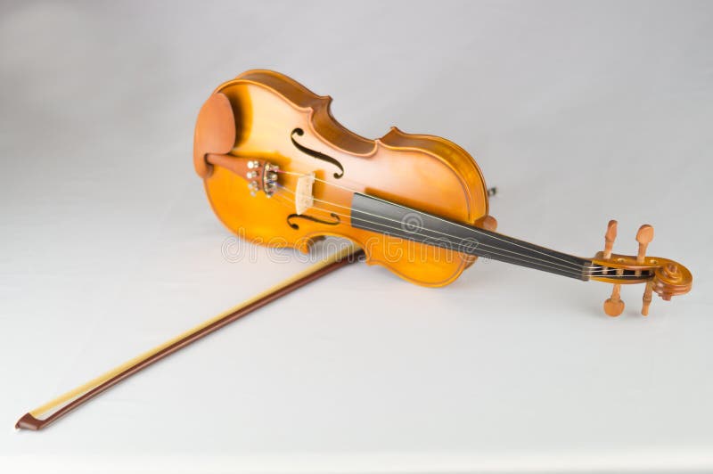 White Backround Musical Instrument Violin Stock Photo - Image of ...
