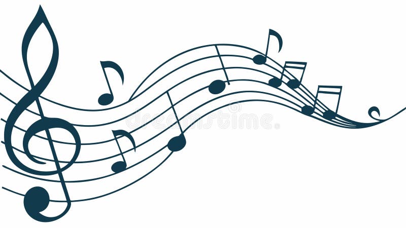 Classic Musical Notes and Staff Vector, Melody & Harmony, Vector Design ...