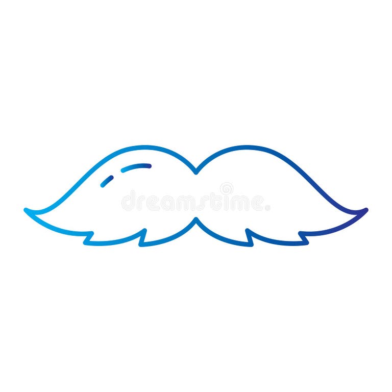 Classic Mustache Shape. Vector Stock Vector - Illustration of shape ...