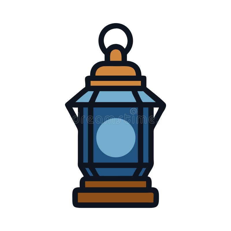 Nautical Lantern Icon stock vector. Illustration of nautical - 359692779