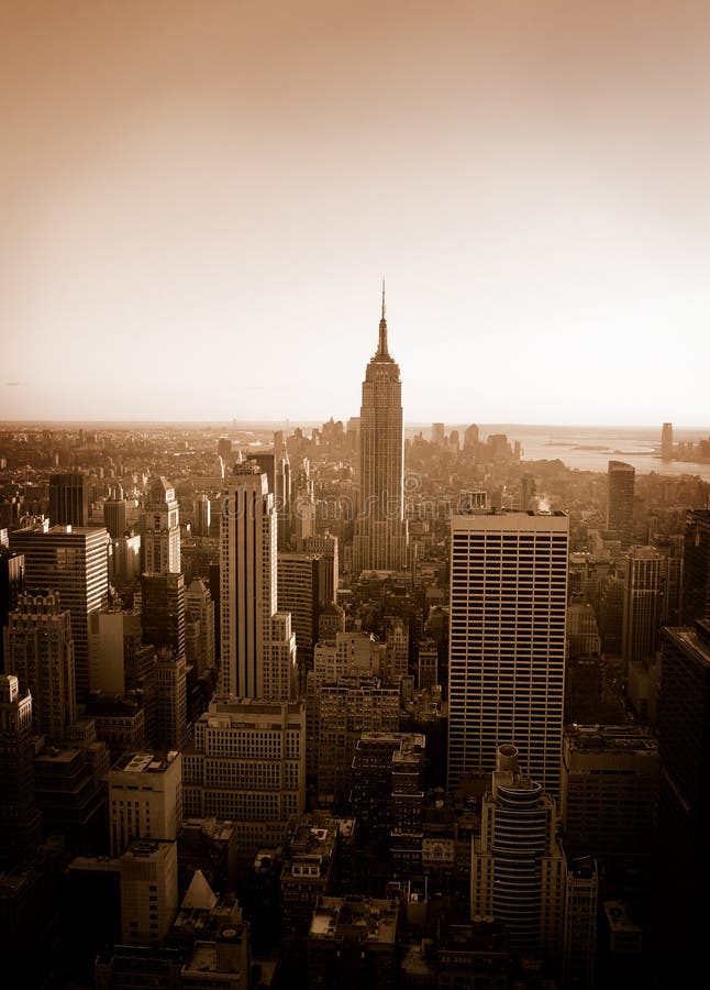 Classic New York City stock photo. Image of high, sepia - 5796164