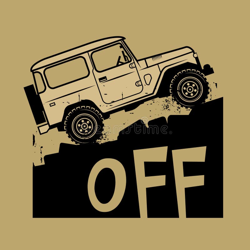 Classic Off-road Suv Car Sign or Symbol Stock Vector - Illustration of ...