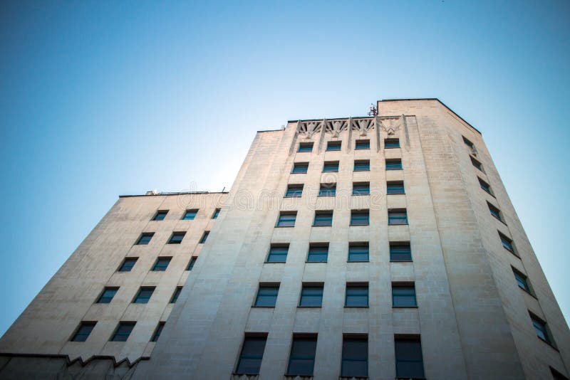 Classic Old Office Building in Seattle Stock Image - Image of building ...