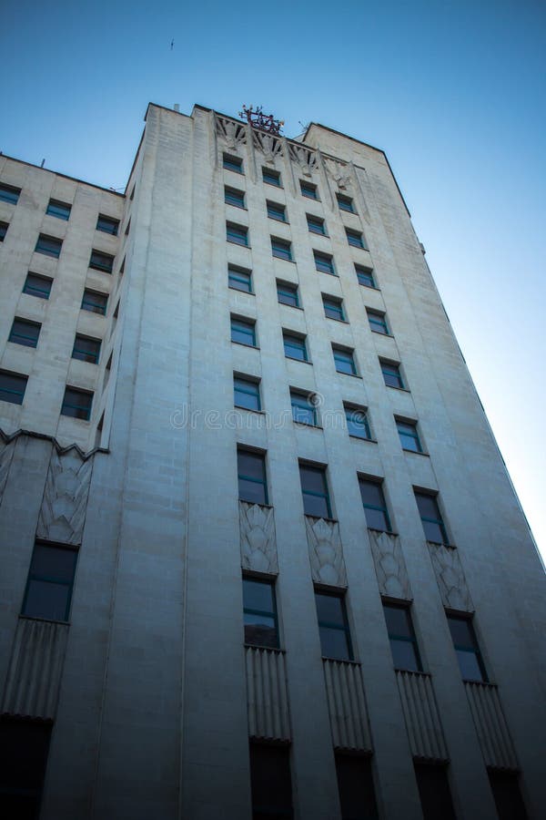 Classic Old Office Building in Seattle Stock Image - Image of building ...