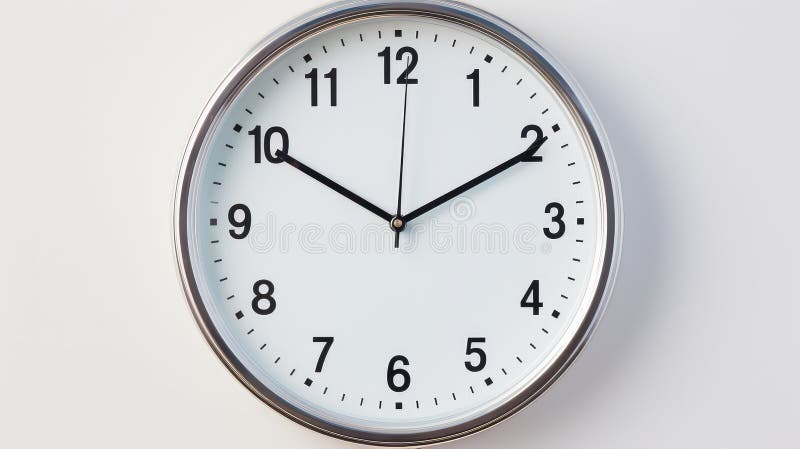 Classic office clock stock illustration. Illustration of interior ...