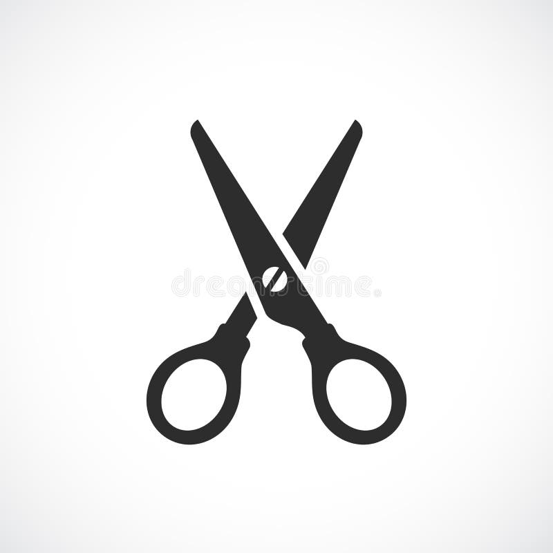 Scissors Vector Icon. Barber Illustration Sign. Cut Symbol. Hairdresser ...