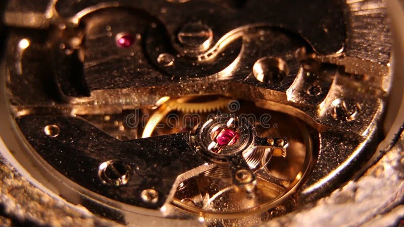Classic Old Clock Mechanism Internals Stock Video - Video of inside ...