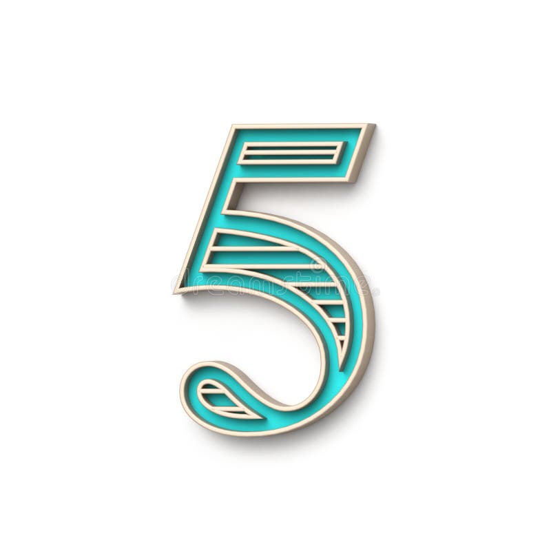 Five Blue Orange Party Hats 3D Stock Illustration - Illustration of ...