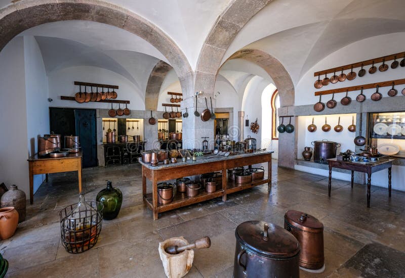 Classic Old Fashioned Kitchen Interior Editorial Stock Image - Image of ...