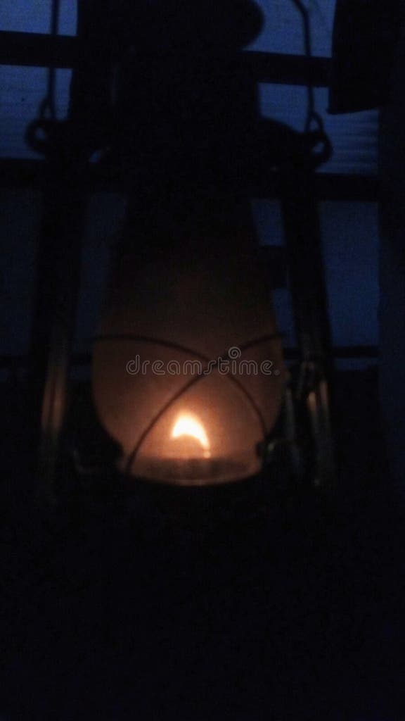 Classic Old Oil Lantern Fire Stock Photo - Image of fire, lantern ...