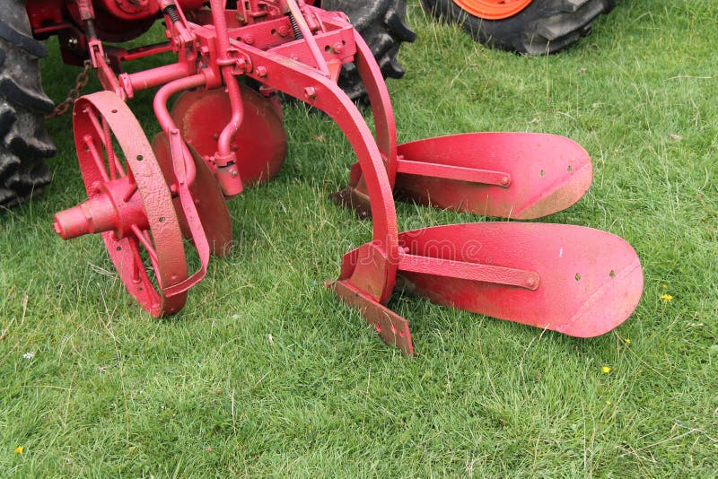 Old Plough. stock image. Image of farming, aged, gear - 49293287