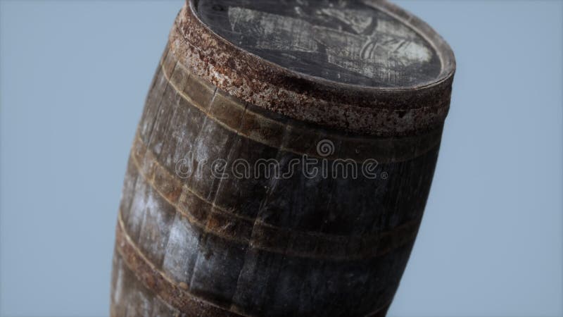 Classic Old Rusted Wooden Barrel Stock Image - Image of path, preserve ...
