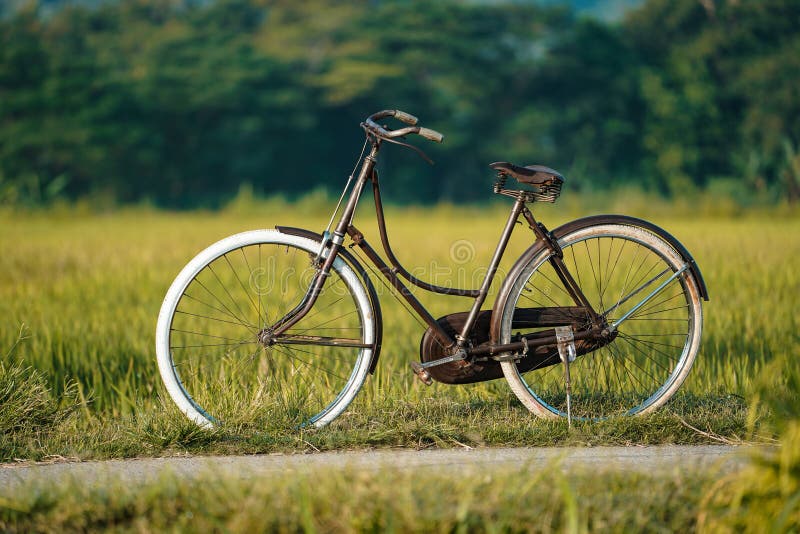 Classic Onthel Bicycles that are Displayed on Village Roads Around the ...