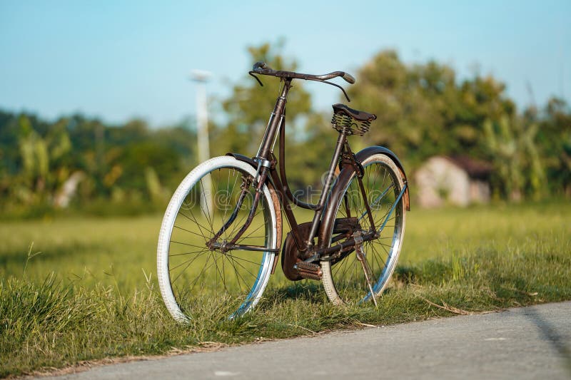 Classic Onthel Bicycles that are Displayed on Village Roads Around the ...
