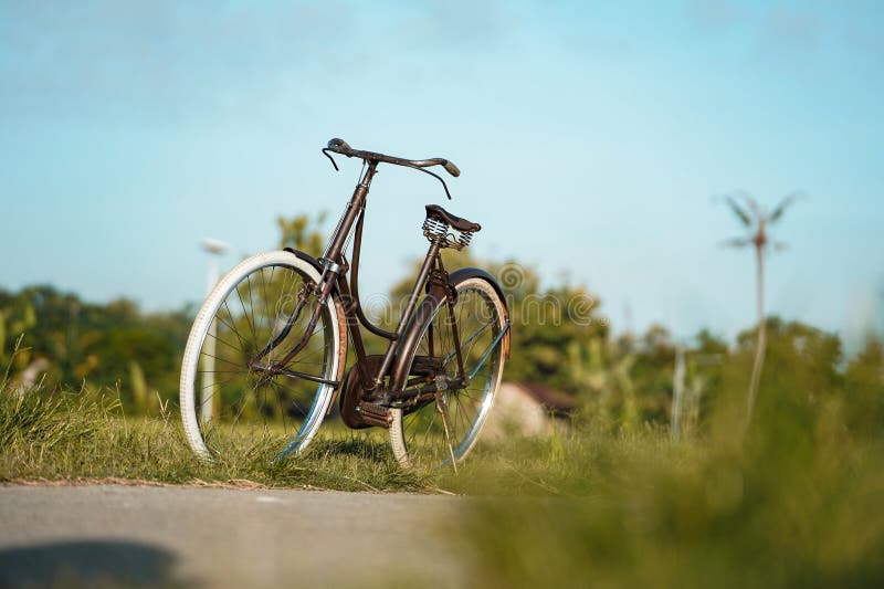 Classic Onthel Bicycles that are Displayed on Village Roads Around the ...