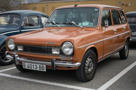 Classic Orange Simca 1200 Vehicle Editorial Stock Photo - Image of ...