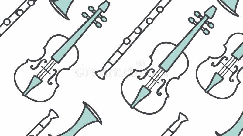 Classic Orchestra Musical Instruments, Vector Design Generative AI ...