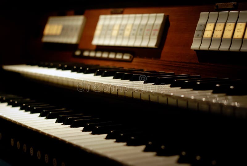 Classic organ keyboard stock photo. Image of instrument - 17265236
