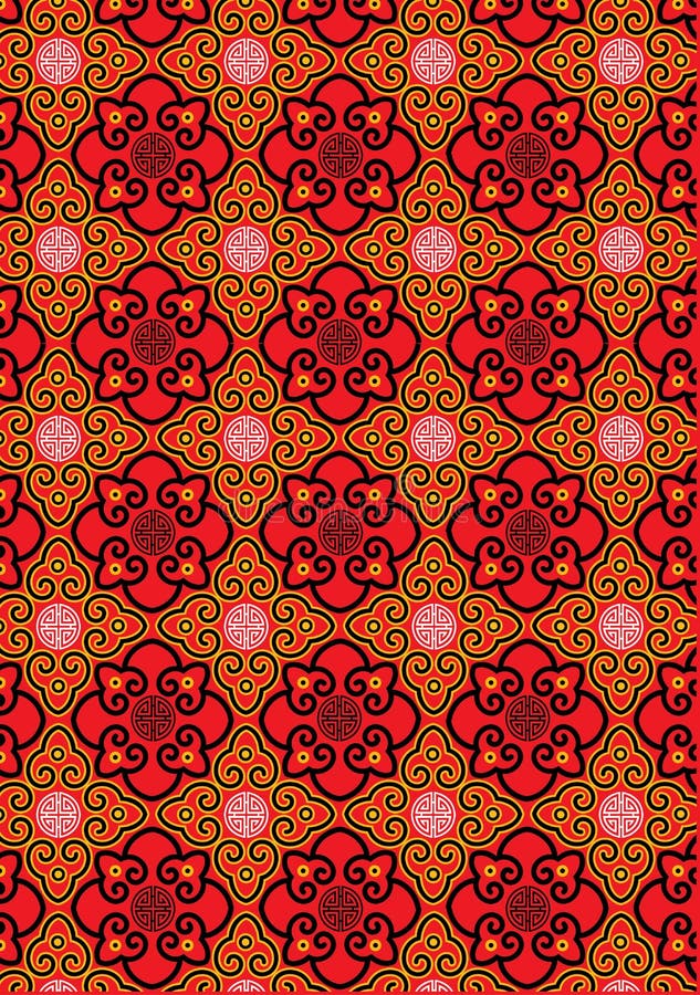 Classic Oriental Pattern Background Stock Vector - Illustration of ...