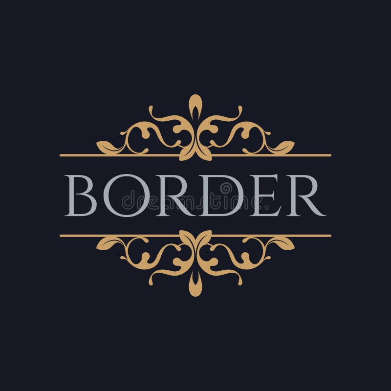 Classic Ornamental Border. Decorative Floral Frame. Stock Vector ...