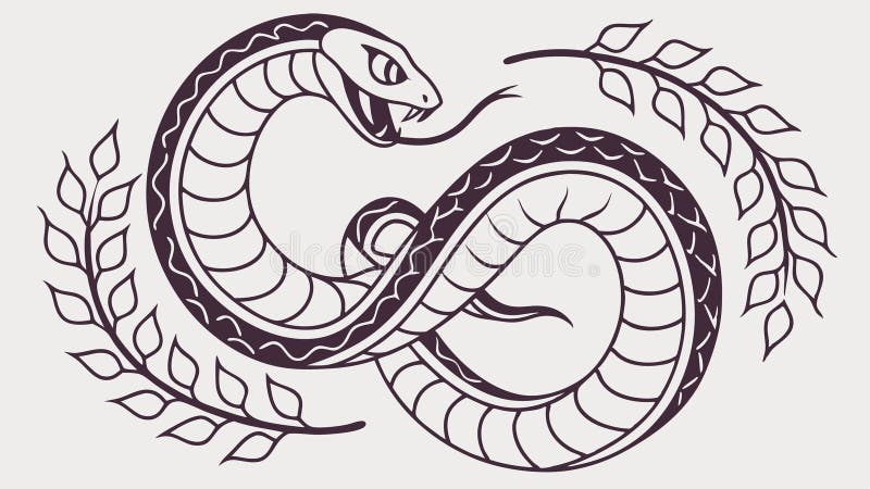 Vector Ouroboros Snake Symbol Stock Illustrations – 785 Vector ...