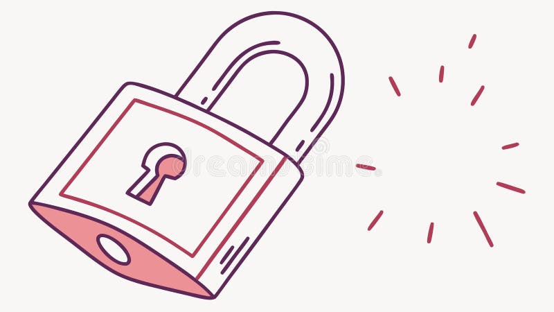 Secure Padlock, Digital and Physical Safety Symbol, Vector Design ...