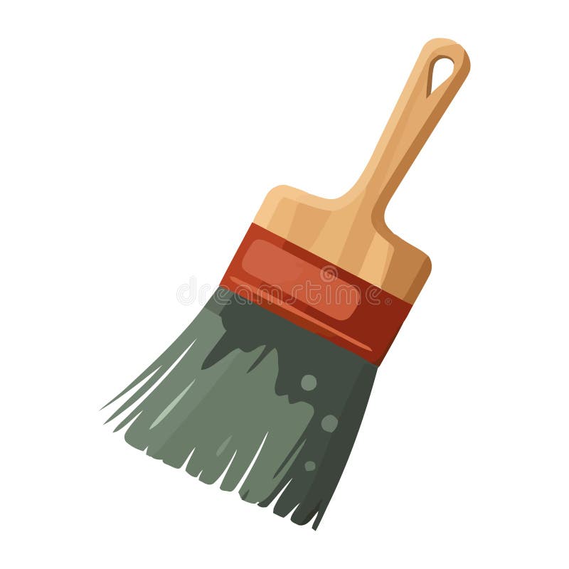 Classic paint brush tool stock vector. Illustration of artist - 276246112