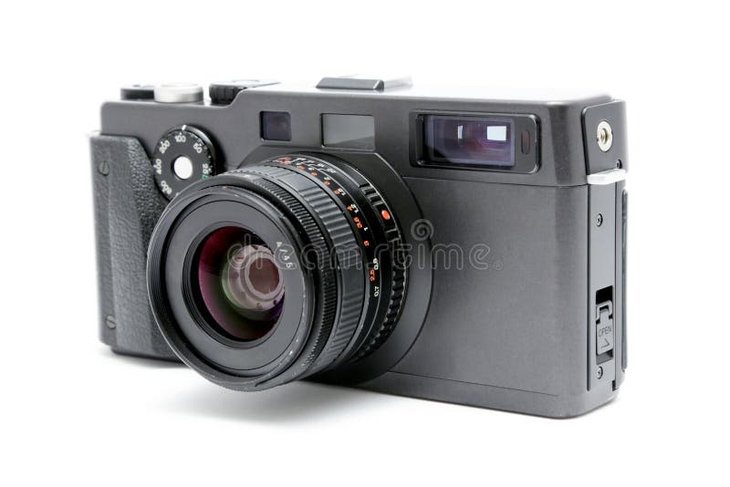 Classic panoramic camera stock image. Image of macro - 12257757