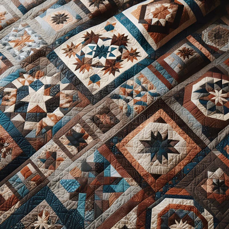 Classic Patchwork Blanket: Timeless Fabric Patterns, Generative AI ...