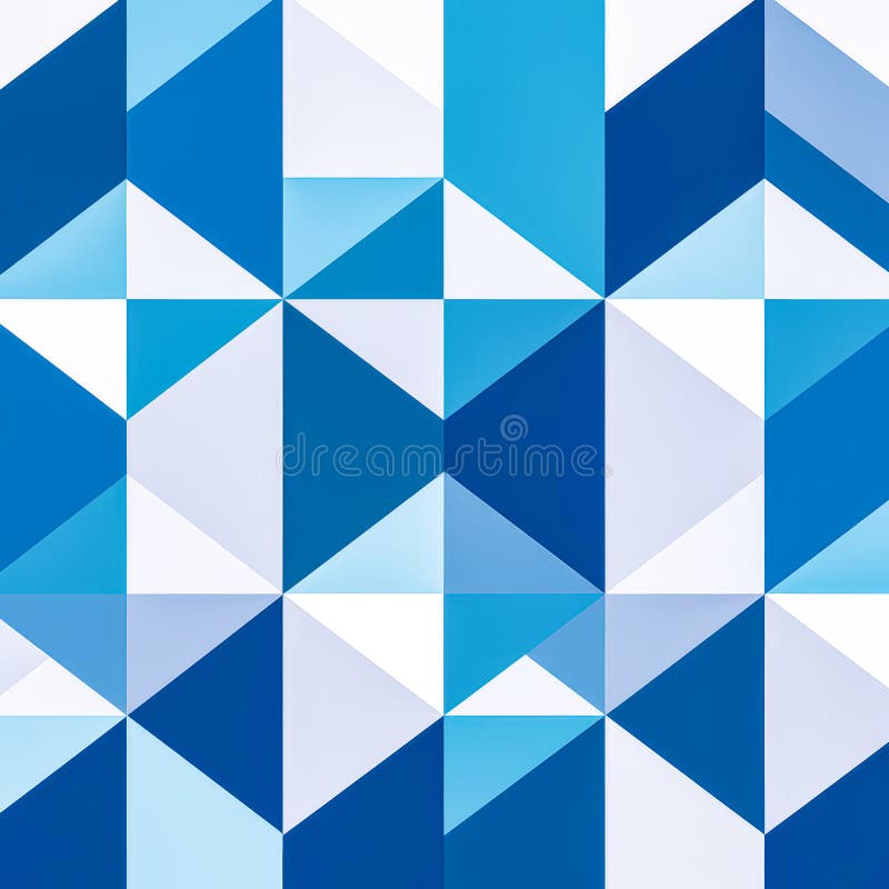 A Classic Pattern with Blue Rhombus Shapes on a White Background. Stock ...
