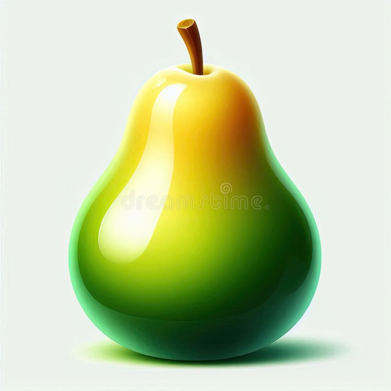 Classic Pear Digital Artwork Stock Illustration - Illustration of hyper ...