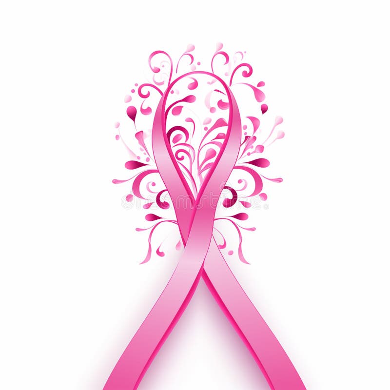 Classic Pink Ribbon for Vintage Decoration Stock Illustration ...