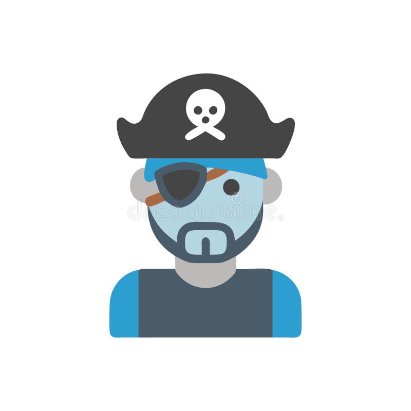 Classic Pirate Icon for Nautical Themes Stock Image - Illustration of ...