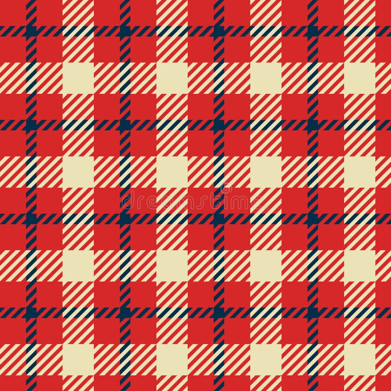 Plaid Tartar or Tart Pattern Stock Illustration - Illustration of line ...