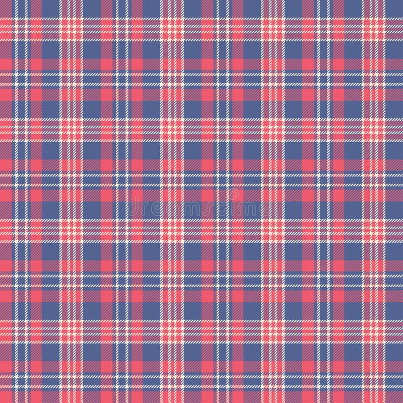 A Classic Plaid or Tartan Pattern with Red, Blue, and Beige ...