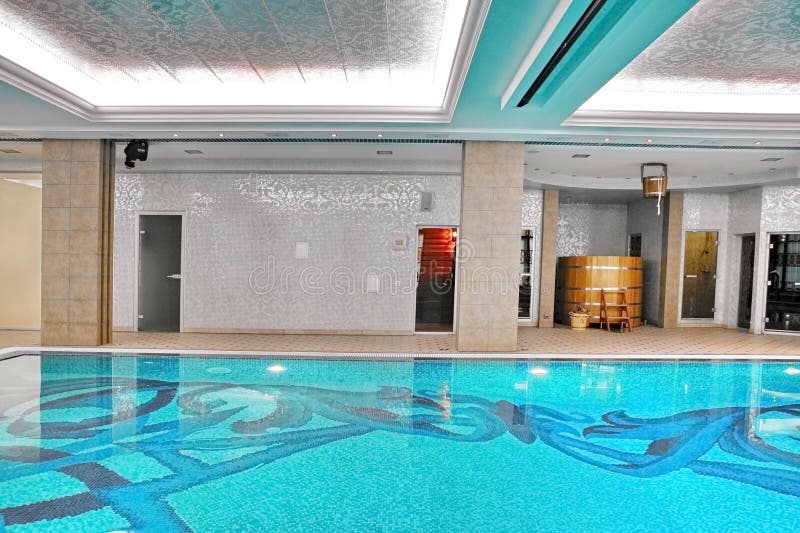 Pool Room stock photo. Image of glass, room, design, interior - 55428472