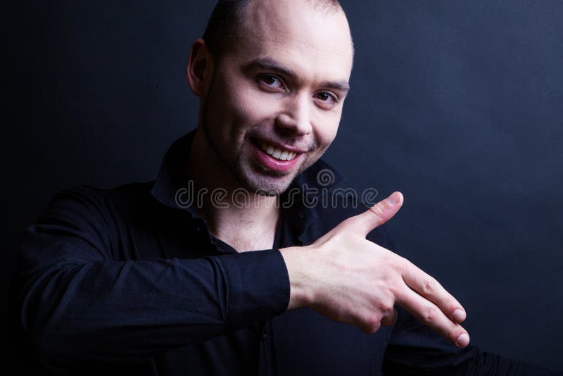 Classic Portrait of a Nice Young Man Stock Image - Image of blue, human ...