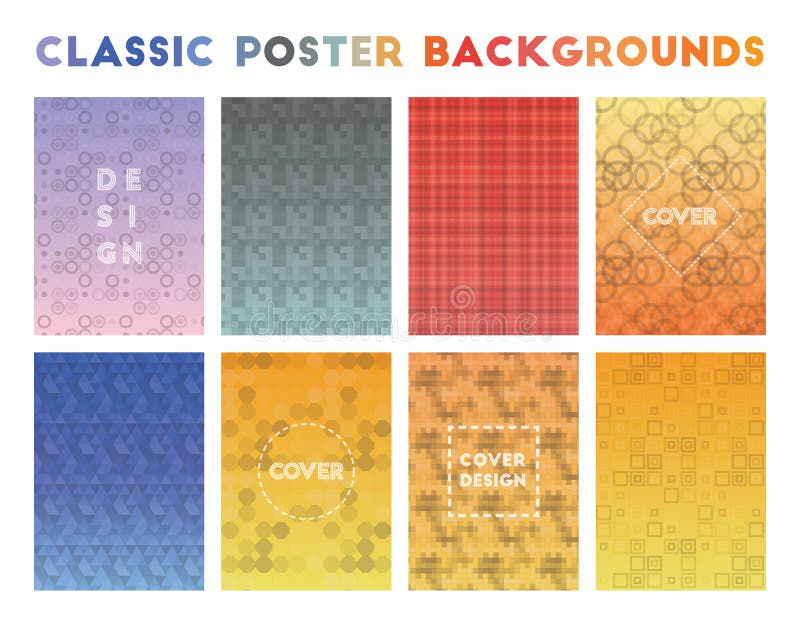 Classic Poster Backgrounds. Stock Vector - Illustration of gradient ...