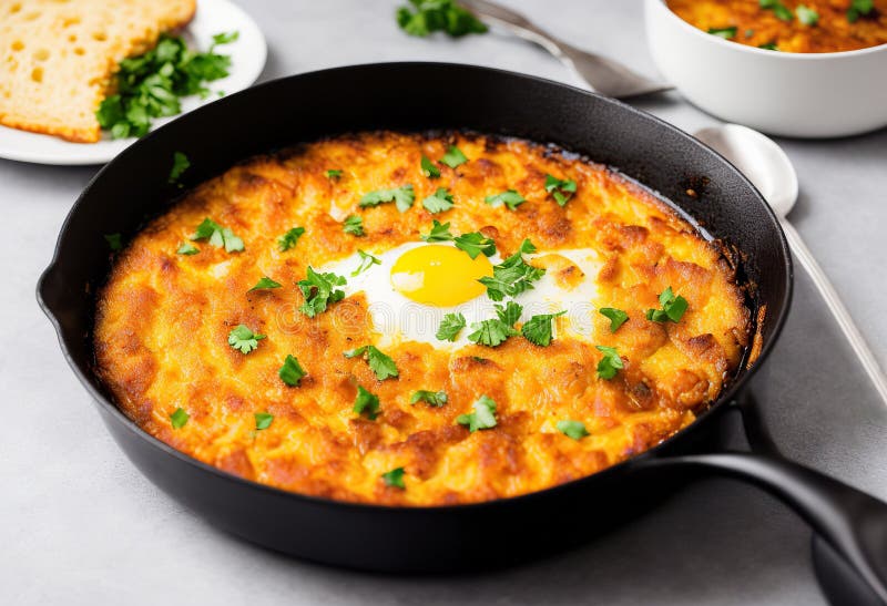 Classic Potato Omelette, Potato Omelette Snack. Spanish Typical Food ...